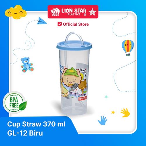 Promo LION STAR Botol Minum Cup C-2 w/ Straw 370 ml GL-12 - Cokelat ...
