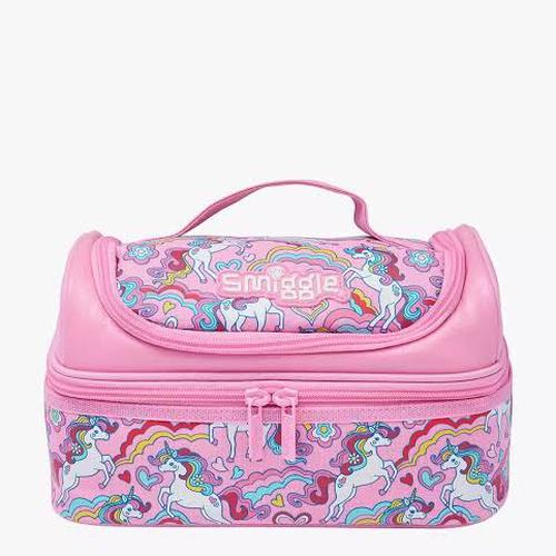 Jual smiggle Wild Side Double Decker Lunchbox unicorn pink - Kab ...