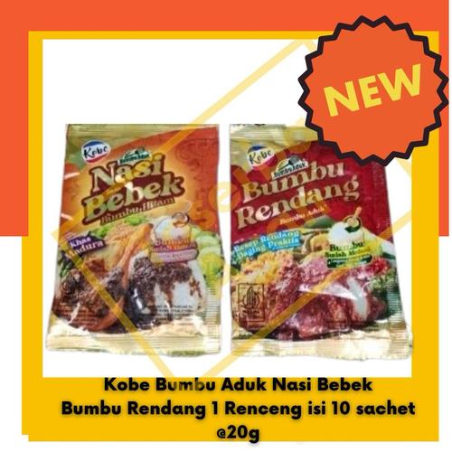 Jual Kobe Bumbu Aduk Nasi Bebek, Bumbu Rendang 1 Renceng isi 10 sachet ...