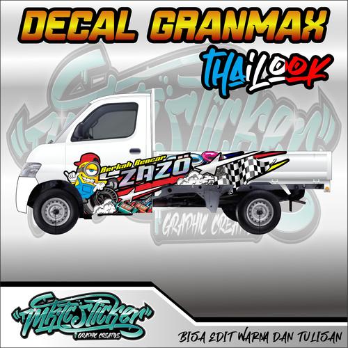 Jual STICKER GRANMAX MODEL DECAL THAILOOK bisa ganti gambar dan tulisan ...