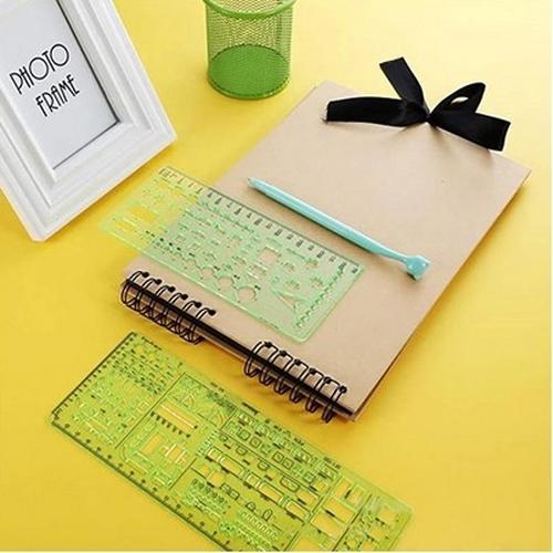 Jual Set Busur Garisan Penggaris Template Arsitek Arsitektur Serbaguna ...