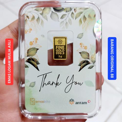 Jual HADIAH TANDA TERIMA KASIH KADO THANK YOU 2 GRAM EMAS ANTAM GIFT ...