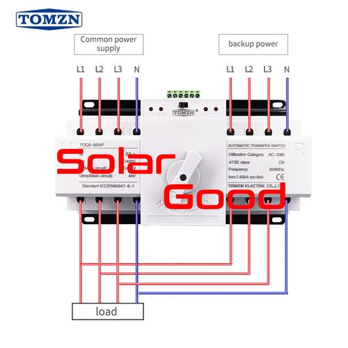 Jual ATS 4P 63A Automatic Transfer Switch TOMZN - Kota Tangerang ...