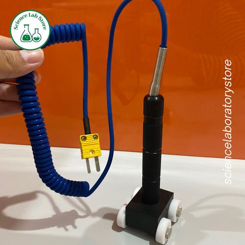 Jual Roller Surface Thermocouple Probe Type K Teflon Wheel PTFE ...