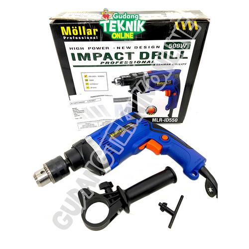 Jual Mesin Bor Tangan 13mm MOLLAR ID550 Bor Listrik Kayu Besi Impact Drill - Kab. Klaten ...