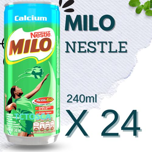 Jual Milo 240ML Can Original | Milo Kaleng 240ML Original 1 Karton Isi ...