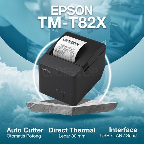 Jual EPSON TMT82 X - Printer Kasir Thermal USB Serial RS-232 TMT82X TM ...
