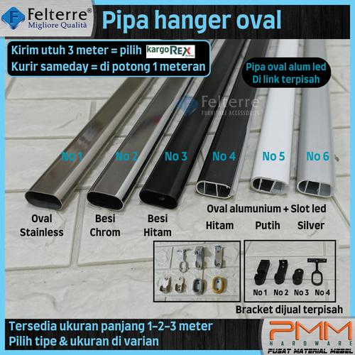 Jual PIPA GANTUNGAN STAINLESS OVAL FELTERRE 3 METER* HANGER PIPA OVAL ...