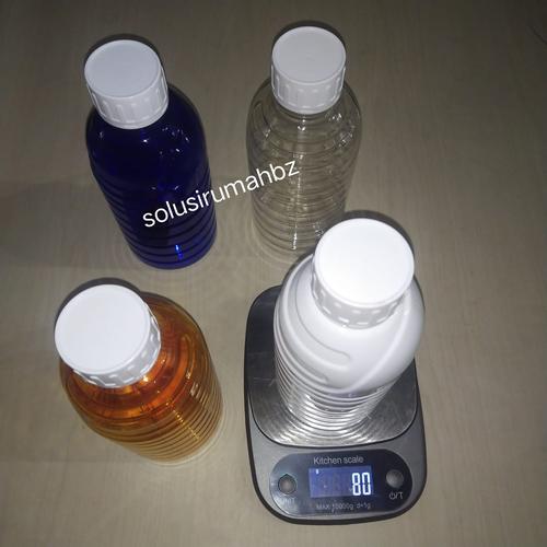Jual BOTOL KIMIA 1000ML + DOUBLE TUTUP BULAT GARIS 1L TEBAL WARNA ...