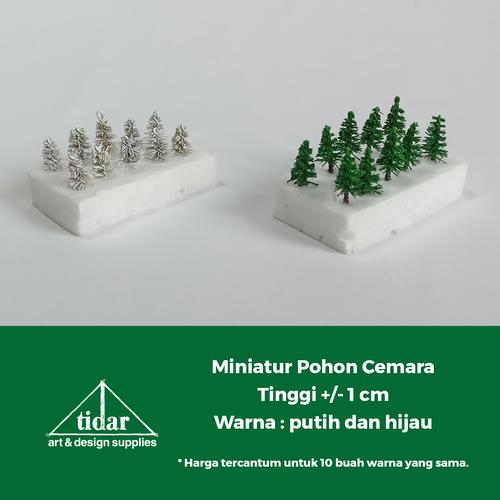 Jual Miniatur Pohon Cemara / Maket Pohon Pinus MH Tinggi 1 cm - Hijau ...