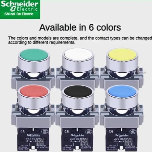 Jual Schneider Push Button 22mm IP65 XB2BA21 / Tombol Tekan 22mm IP65 ...