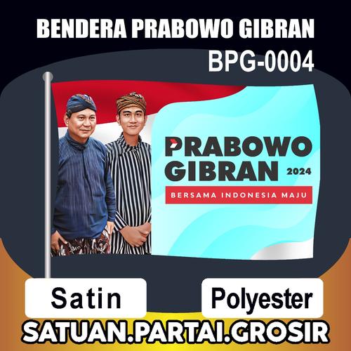 Jual Bendera Prabowo Gibran 2024 Bersama Indonesia Maju / Mini Flag ...