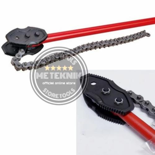Jual Kunci Pipa Rantai 12 Inch SANDS Pipe Wrench 12" Heavy Duty Type ...