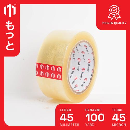 Jual Lakban 45mm x 100 Yard Bening - 1 Pcs/Roll (Satuan) - Motto OPP ...