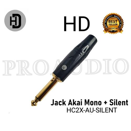 Jual Jack akay mono jek akai mono 6.3 mm silent plug HD Model Lurus ...