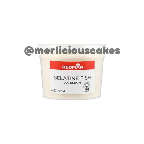 Jual Redman Fish Gelatine Bloom 200 Gelatin Ikan 70 Gram - Jakarta ...