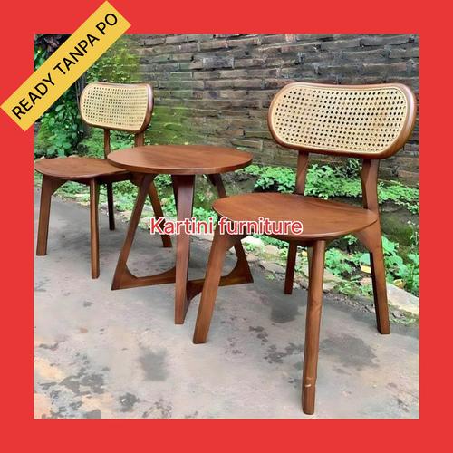 Promo kursi rotan teras kayu jati kursi cafe rotan kursi lipat rotan ...