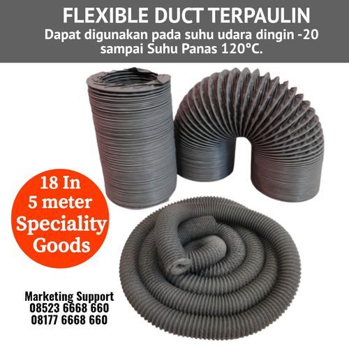 Jual Flexible Tahan Panas 18" 5 mtr High Temperatur Flexible Hose 18" 5 ...