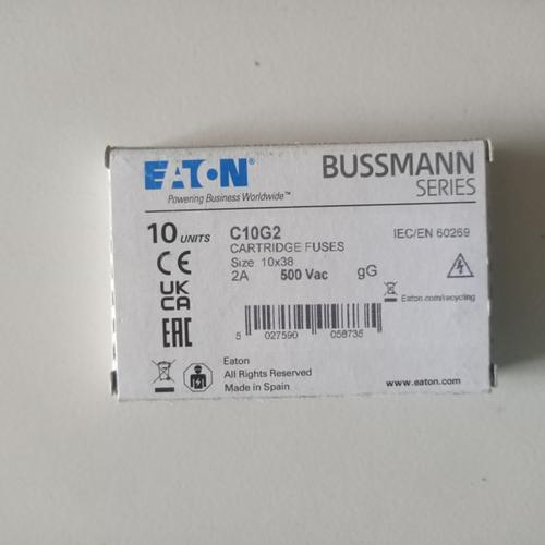 Jual FUSE KERAMIK 10X38 C10G2 2A 500V 120kA EATON BUSSMANN - Jakarta ...