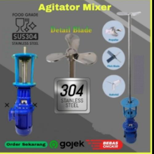 Jual agitator mixer kimia SS3401,1Kw 1,5HP 3Phase 2 Pole with Gear Box - Jakarta Barat - IKMAL ...