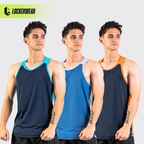 Promo Singlet Gym Fitness Pria Compression Slim Fit Polos Sport Workout ...