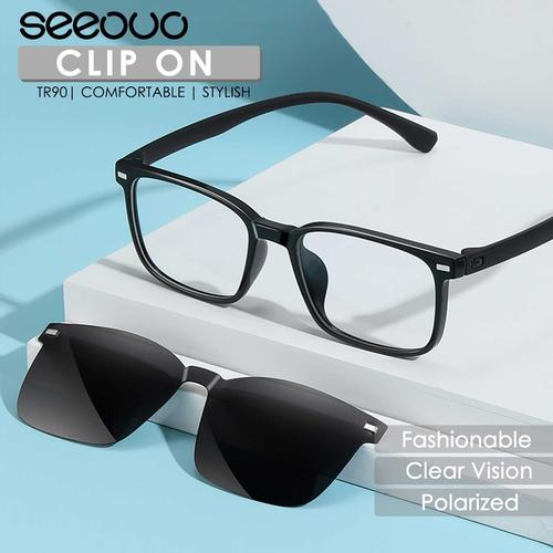 Jual Seeouo Kacamata Clip On 2in1 Lens Polarized Anti UV400 Bahan TR90 9009 - Jakarta Barat ...