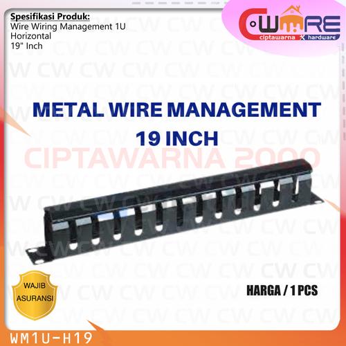 Jual Wiring Wire Kabel Management Server Rack Rak 1U Horizontal 19 ...