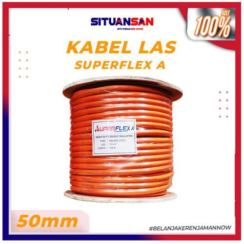 Jual Kabel Las diameter 50 mm Orange SUPERFLEX A - 5 Meter - Kota ...