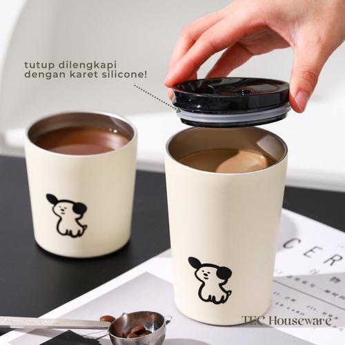 Jual NEW LILO Ivory Stainless Steel Tumblr Coffee Tea 240ml 360ml ...