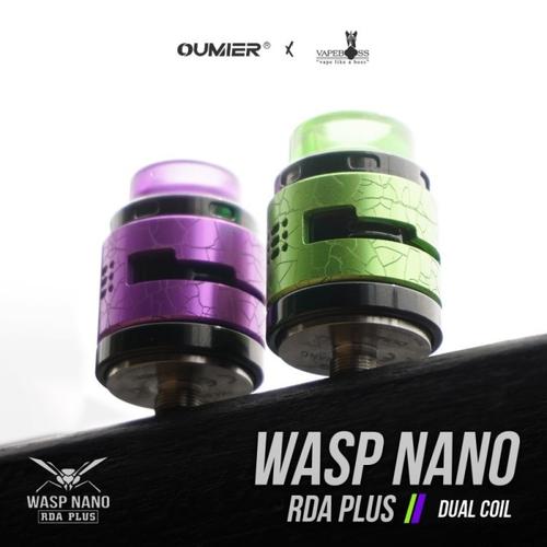 Jual NEW WASP NANO RDA PLUS 24MM VAPE BOSS EDITION DUAL COIL RDA ...