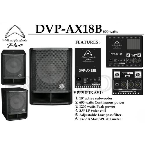 Jual Subwoofer Aktif Wharfedale 18" DVP AX18B / AX 18B Original 600 Watt - Kota Medan - Proaudio ...