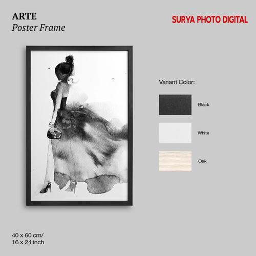 Jual Frame Bingkai Pigura Foto Arte Poster Ukuran 16R Plus (40x60 cm ...