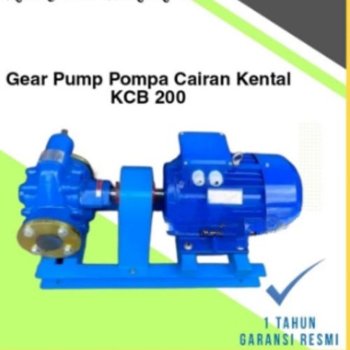 Jual gear pump KCB 200 4Kw 5,5Hp 380V pompa oli minyak cairan kental ...