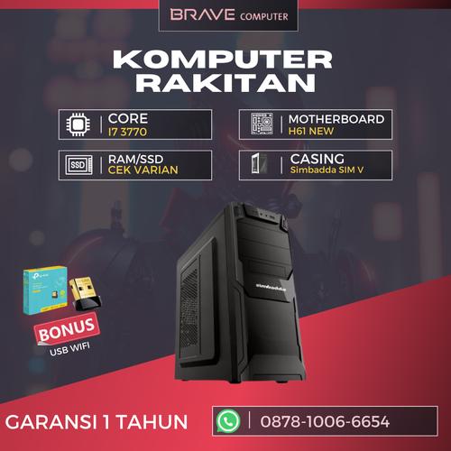 Jual PC Komputer Rakitan Core I7 3770 Siap Pakai (RAM/HDD/SSD cek varian) - HDD 500GB, 16GB ...
