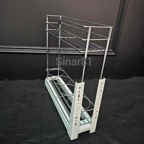 Jual rak botol dan bumbu rak dalam kabinet 15cm dan 20cm - 15CM ...