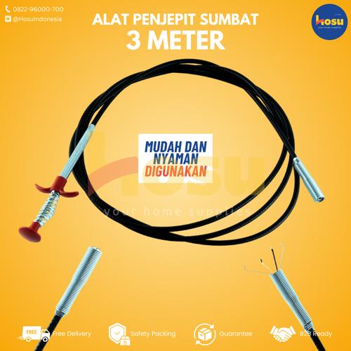 Promo Alat Capitan Jepit Anti Sumbat 3 Meter Kawat Pembersih Saluran ...