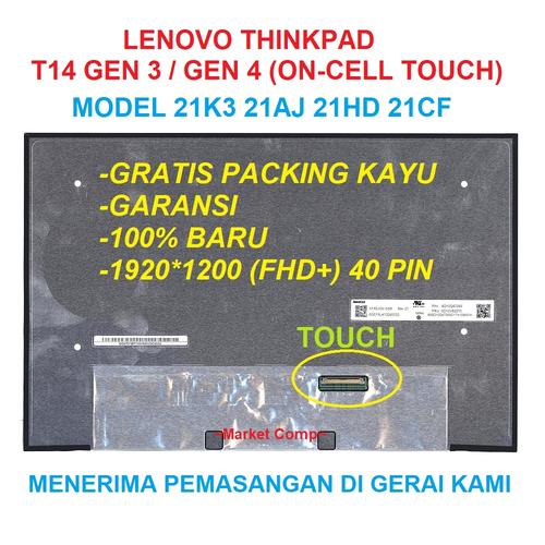 Jual LAYAR SCREEN PANEL LCD LED LAPTOP LENOVO THINKPAD T14 GEN-4 GEN-3 ...