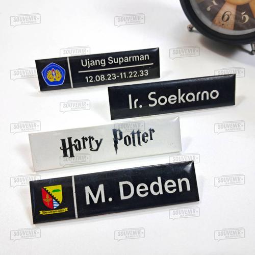 Jual NAME TAG NAMETAG NAMA DADA AKRILIK CUTOM DESAIN PENITI MAGNET PAKU ...