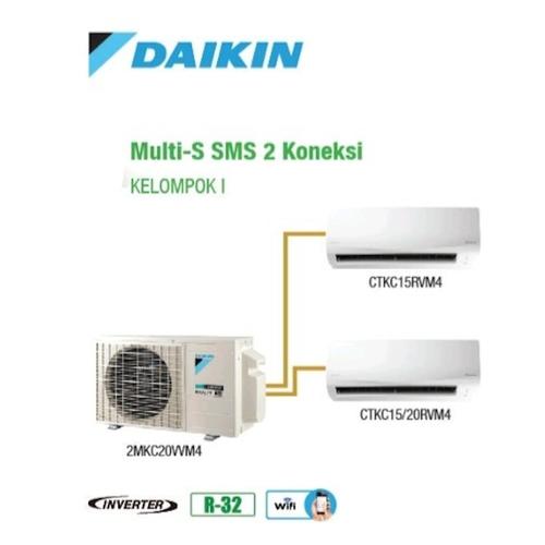 Jual AC Multi Split Combo Split Daikin 2MKC20RVM 1/2PK + 1/2PK ( 15+15 ...