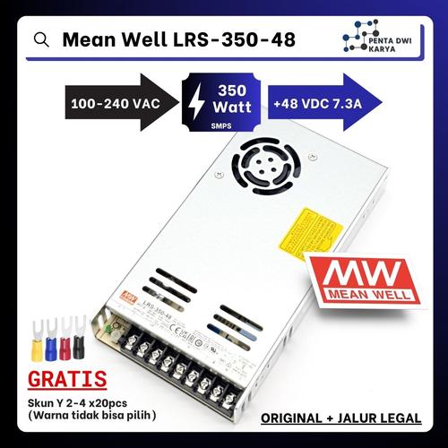 Jual DC 48v 7.3A Mean Well LRS-350-48 SMPS Jaring Switching PSU NES RS - Kab. Bandung - PT Penta ...