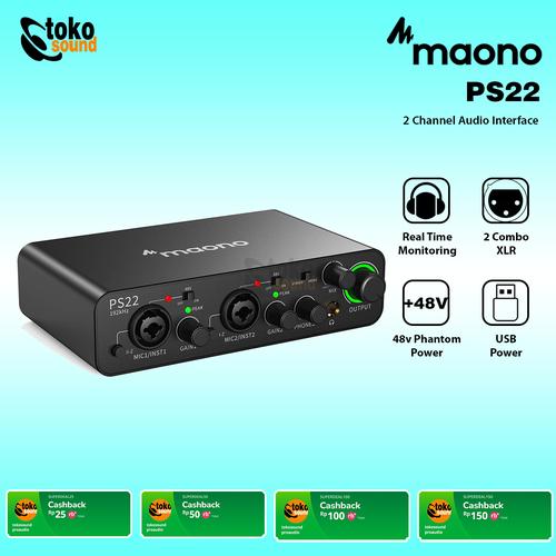 Jual MAONO PS22 - 2 Channel USB Audio Interface / Soundcard - Jakarta ...