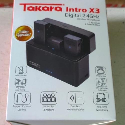 Jual Takara INTRO X3 Digital Wireless Mic Microphone with Charging Case ...