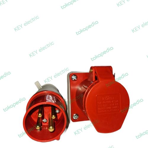 Jual Fort Mobile Socket Mounting+ Plug 4 pin 3phase 16A set water proof - Kab. Deli Serdang ...