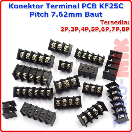 Jual Konektor Terminal Block Baut Skrup PCB KF25C Pitch 7.62mm 300V 20A ...