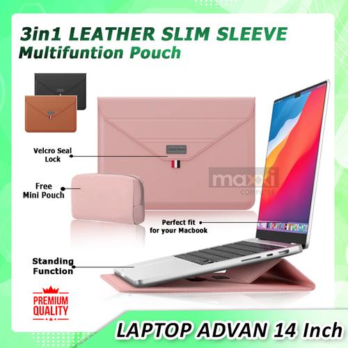 Jual Sleeve Stand Laptop Advan Soulmate Workplus i5 14 Inch Sarung Tas ...
