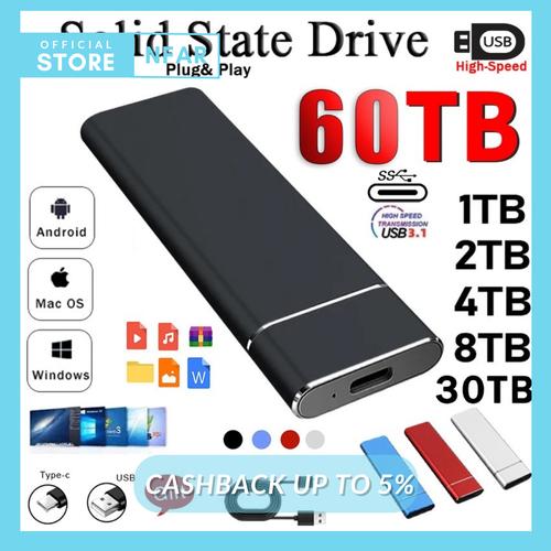 Jual SSD Laptop Mini Portable 4TB Solid State Disk Eksternal USB 3.1 ...