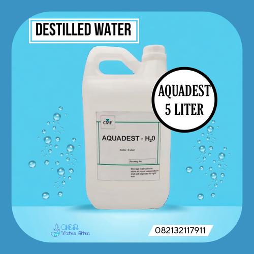 Jual Aquadest Distilled Water 5 Liter Air Suling / Aquades Akuades 5 L ...