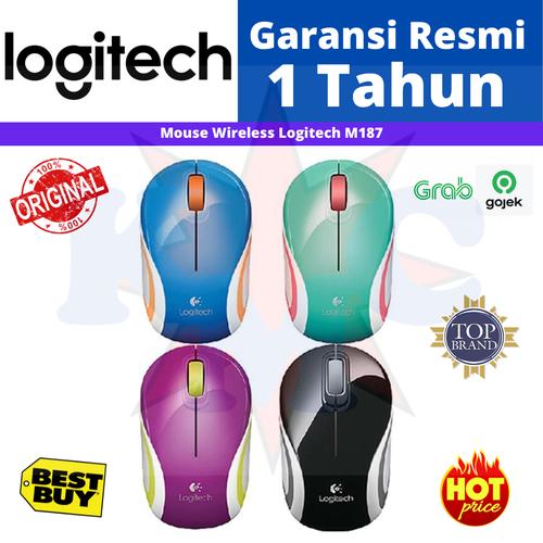 Jual LOGITECH MOUSE WIRELESS M187 MOUSE WIRELESS LOGITECH M 187 - Hitam ...