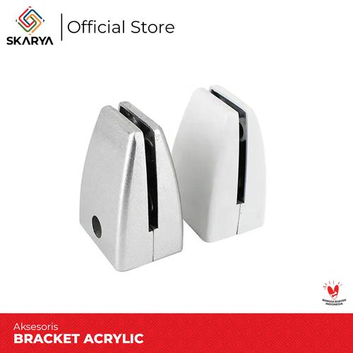 Jual Bracket Partisi Office Penjepit Kaca Kayu Stand Acrylic (Baru ...