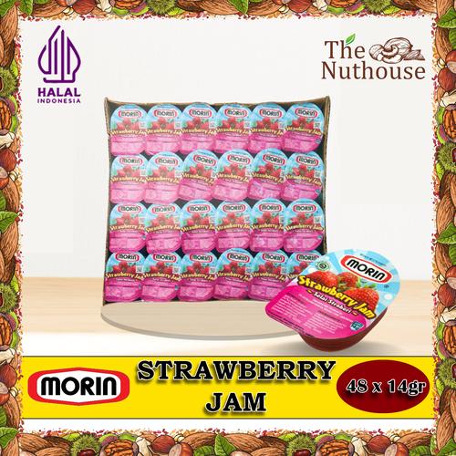 Jual MORIN Portion Pack Strawberry Jam / Selai Strawberi [14gr x 48pcs ...